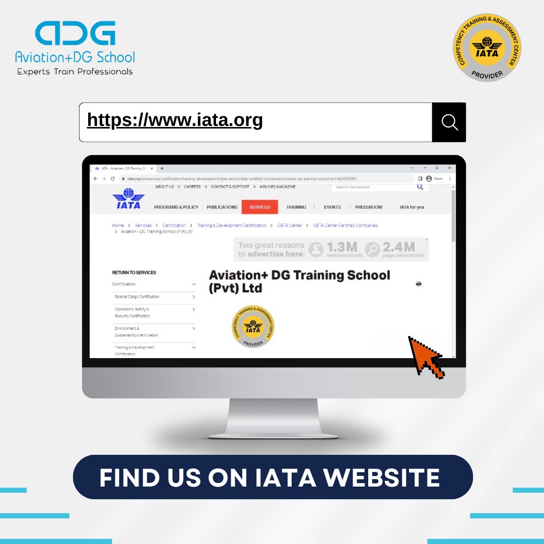 IATA CBTA Center ADG Aviation+ DG Training School is now on IATA’s Website. - Aviation DG ...